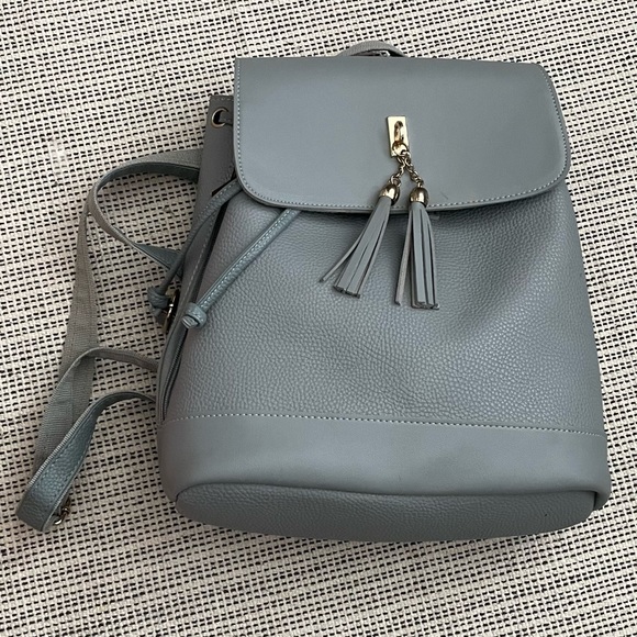 unbranded | Bags | Nwot Faux Leather Backpack With Tassel And Gold ...